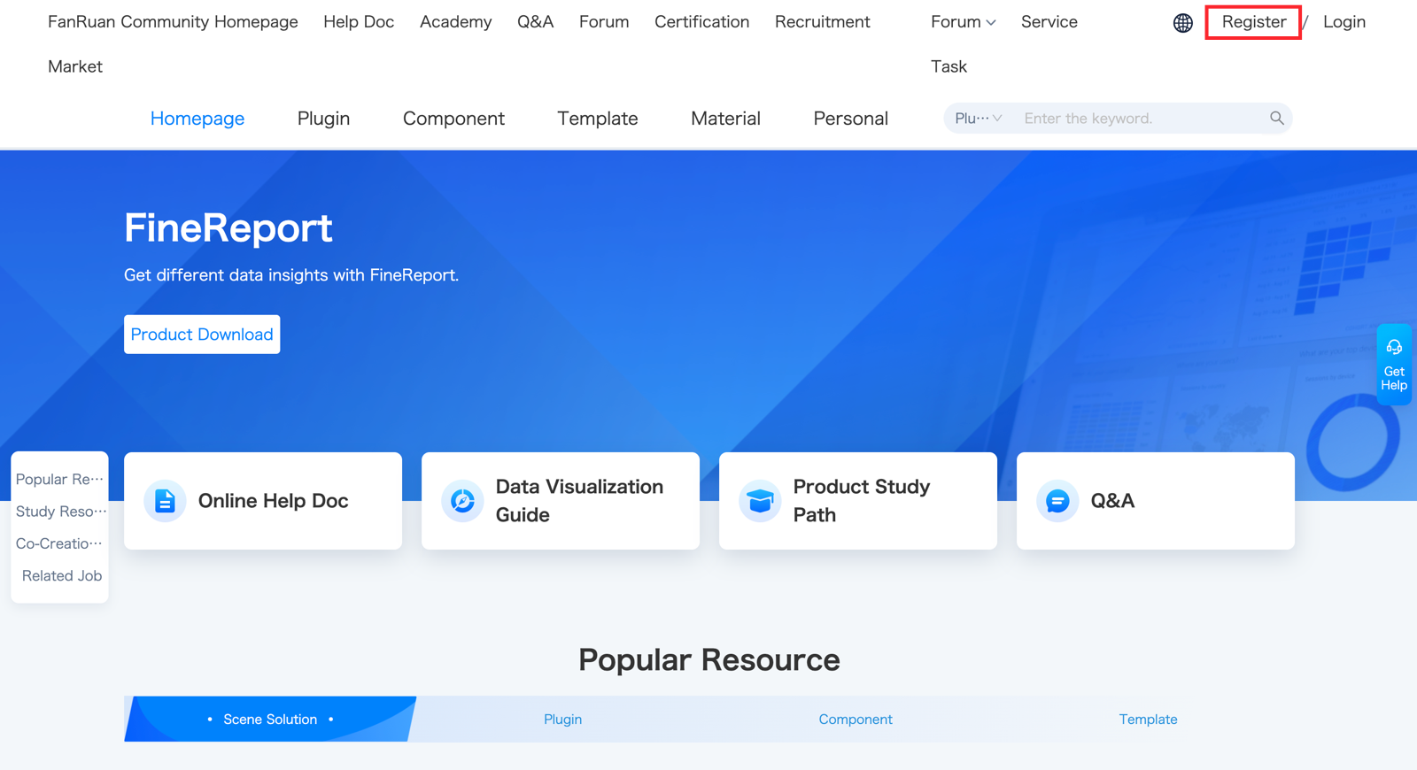 Plugin Store-FineReport Help Document