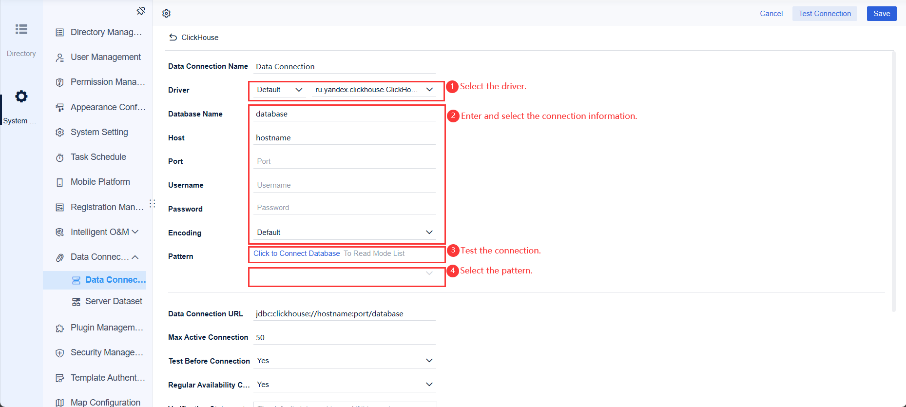[Platform] ClickHouse Data Connection-FineReport Help Document