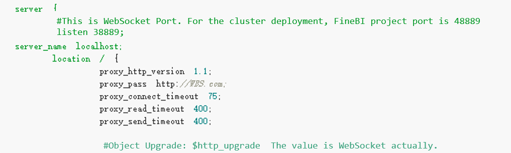 WebSocket Connection Failure-FineReport Help Document