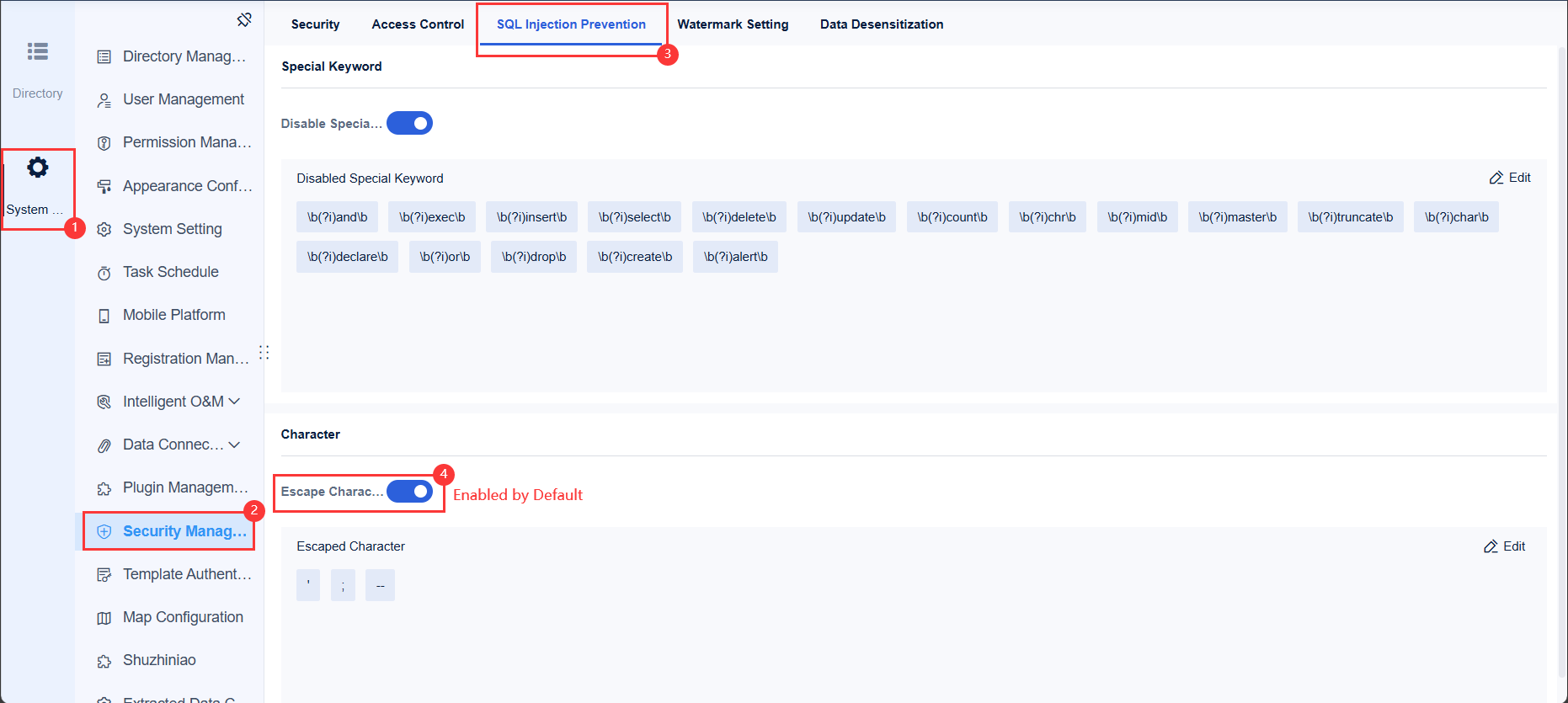 SQL Injection Prevention-FineReport Help Document