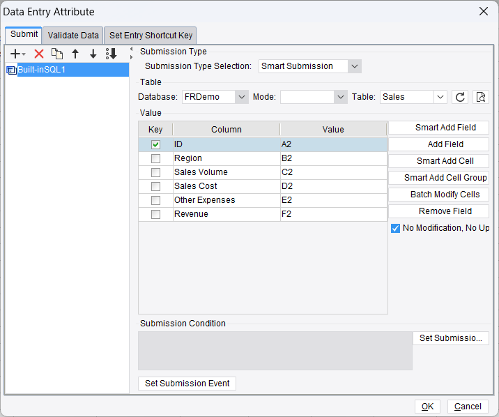 Row Insertion and Deletion-FineReport Help Document