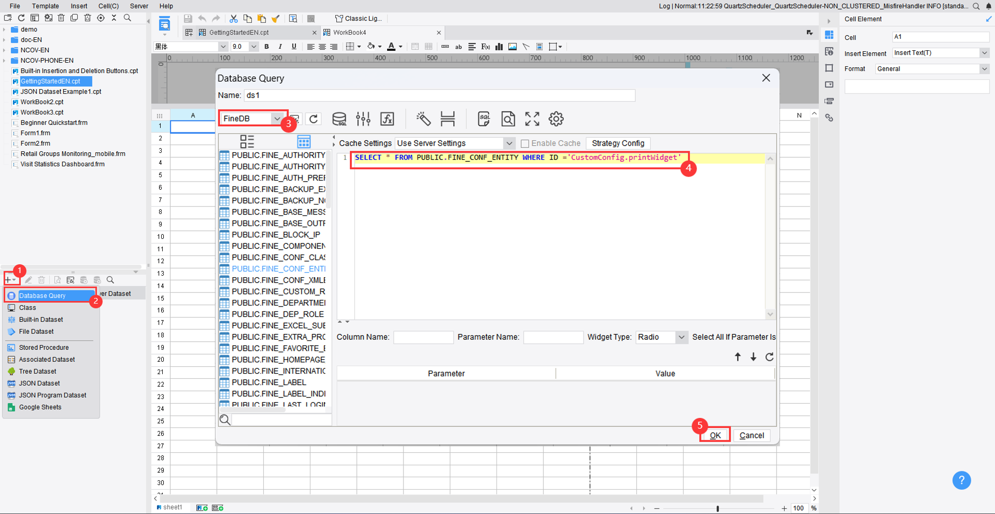 FINE_CONF_ENTITY Table Modification Through Data Entry-FineReport Help ...