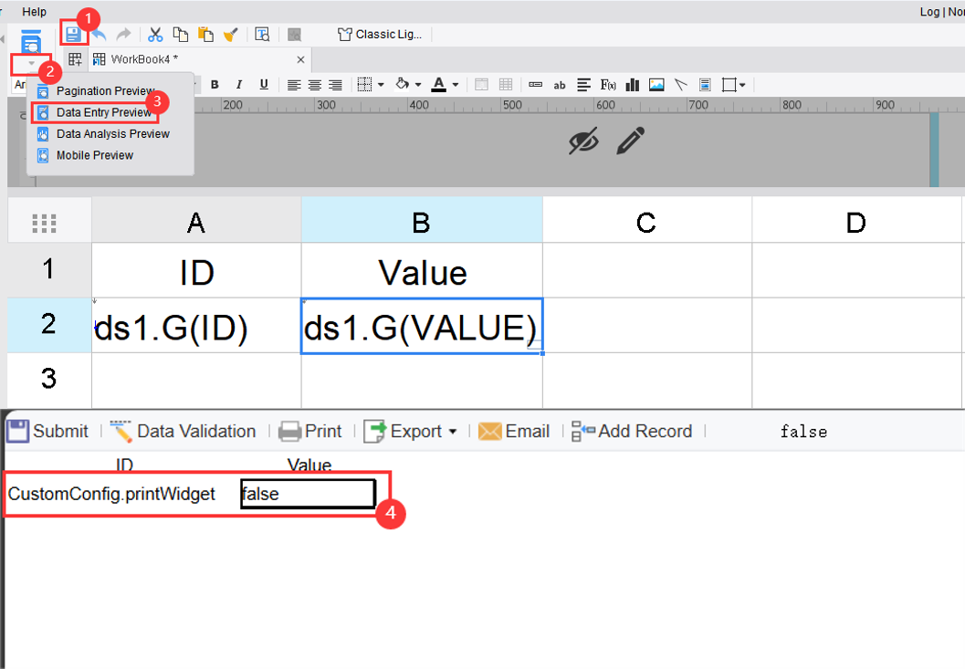FINE_CONF_ENTITY Table Modification Through Data Entry-FineReport Help ...