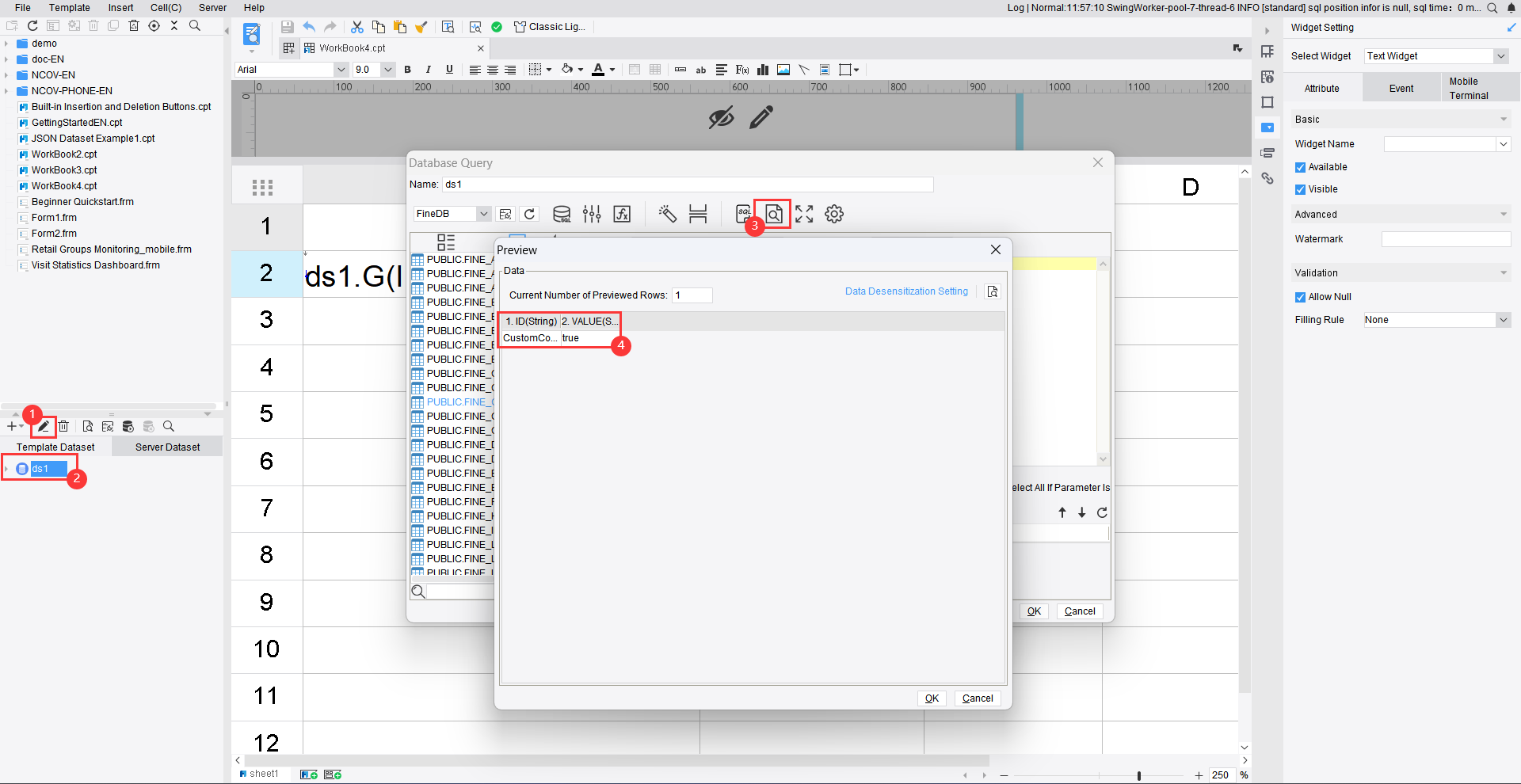 FINE_CONF_ENTITY Table Modification Through Data Entry-FineReport Help Document
