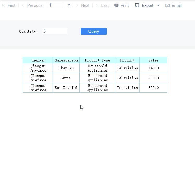 Conditional Filling by Blank Rows-FineReport Help Document