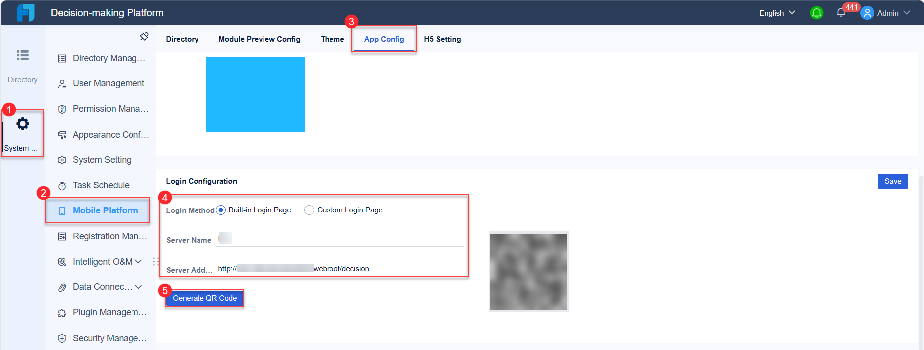 Connecting the App to the Platform/Report Server-FineReport Help Document