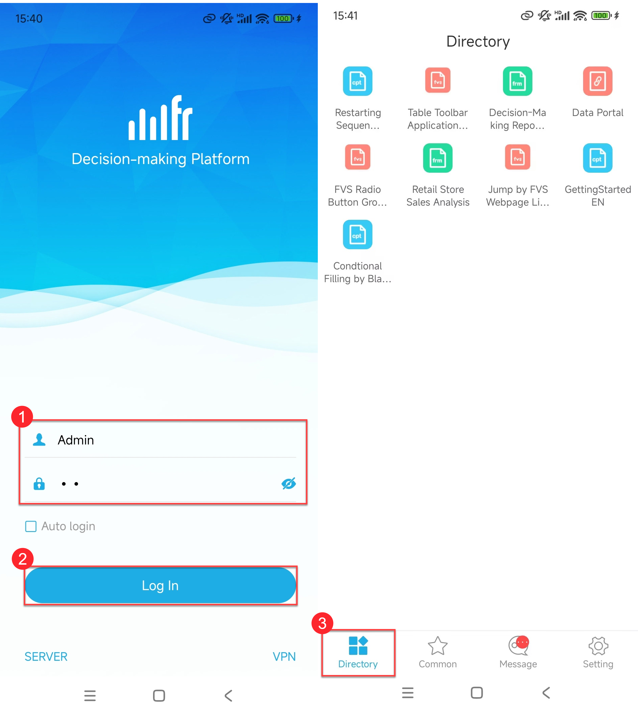Connecting the App to the Platform/Report Server-FineReport Help Document