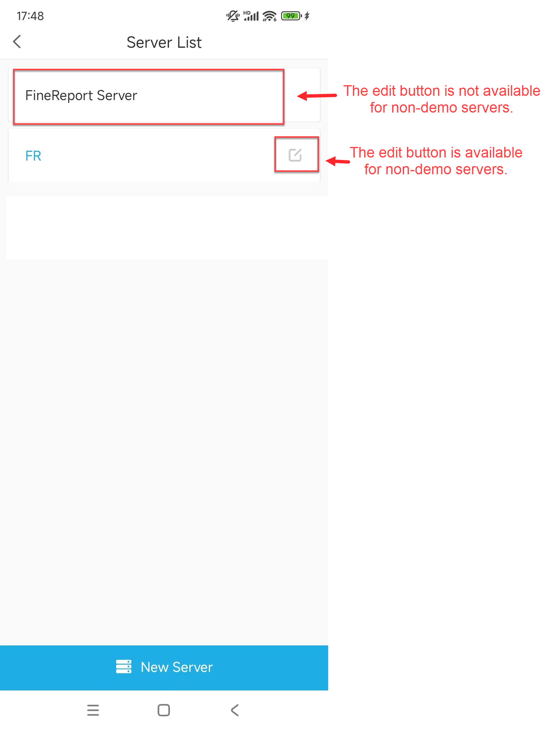 Connecting the App to the Platform/Report Server-FineReport Help Document