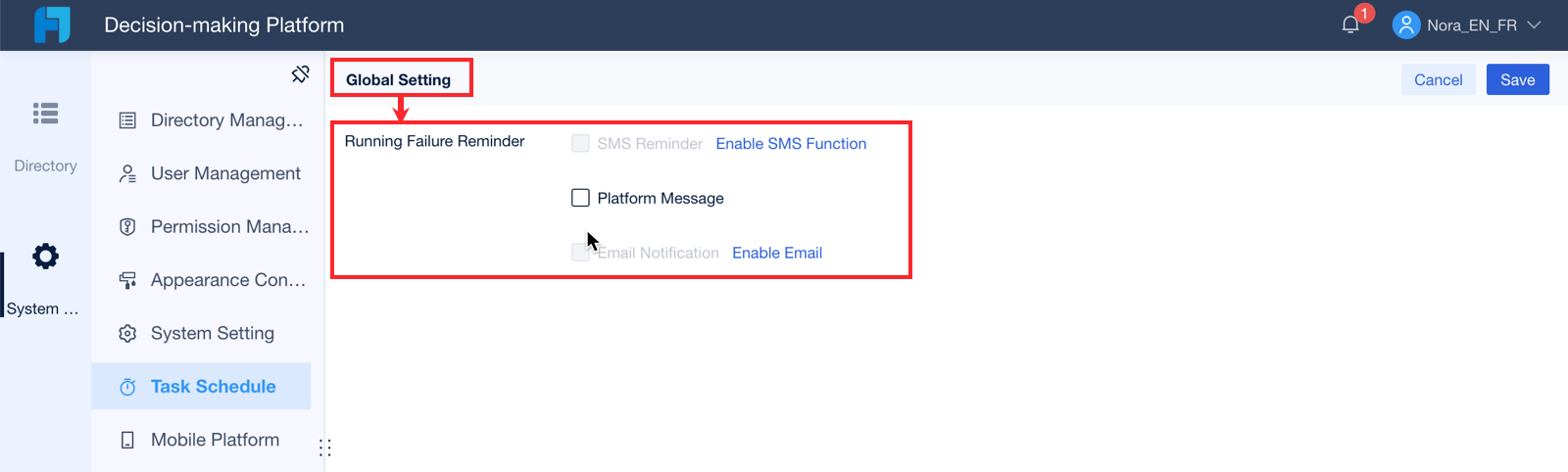 Task Schedule-FineReport Help Document