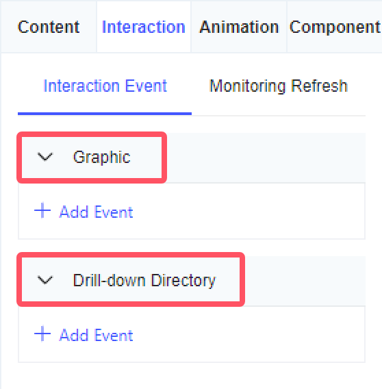 FVS Component Interaction Attribute-FineReport Help Document