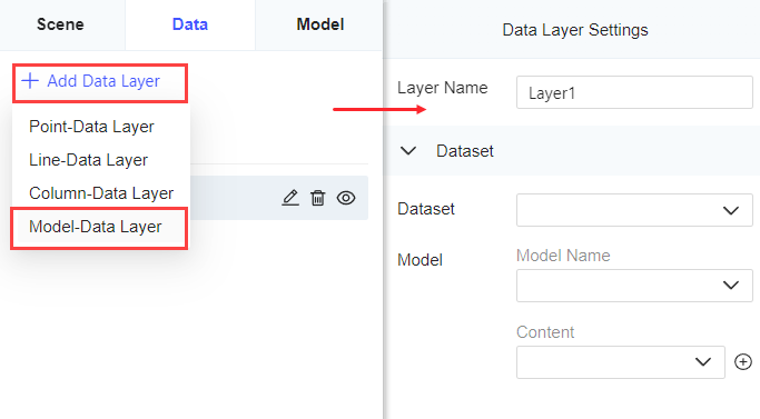 Data Layer in 3D Scene Components-FineReport Help Document