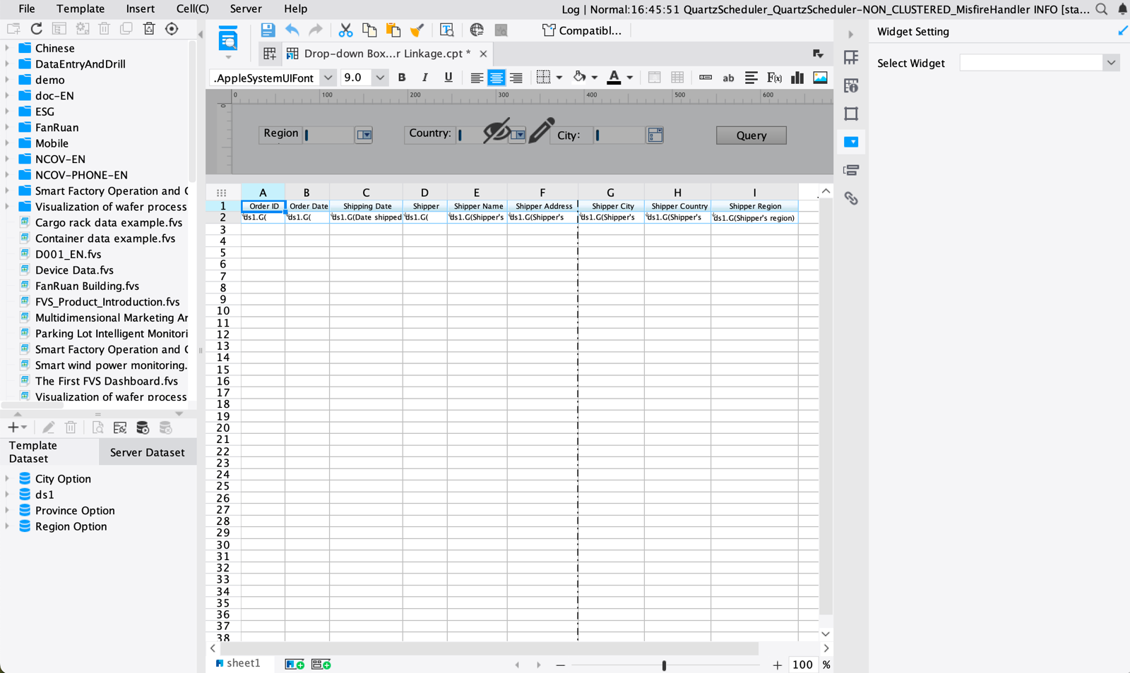 Multi-Value Query from a Drop-down Checkbox by Dataset Parameters-FineReport Help Document