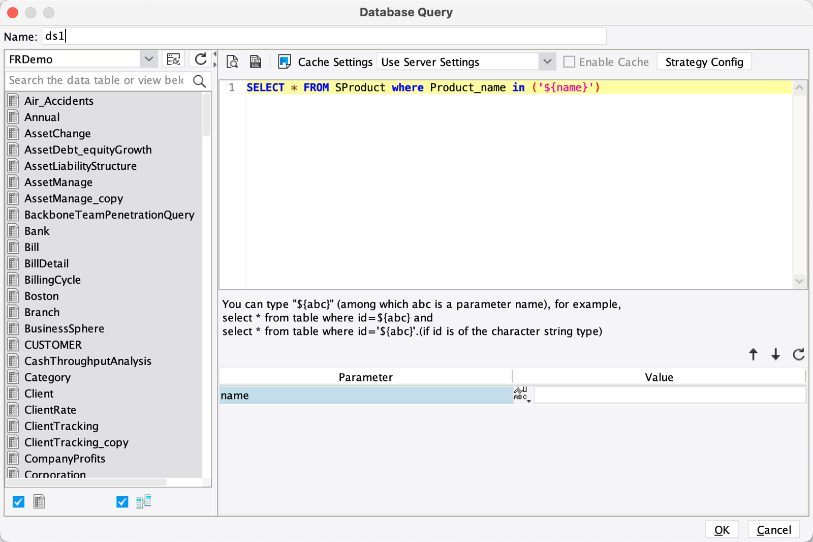 Multi-Value Query from a Drop-down Checkbox by Dataset Parameters-FineReport Help Document