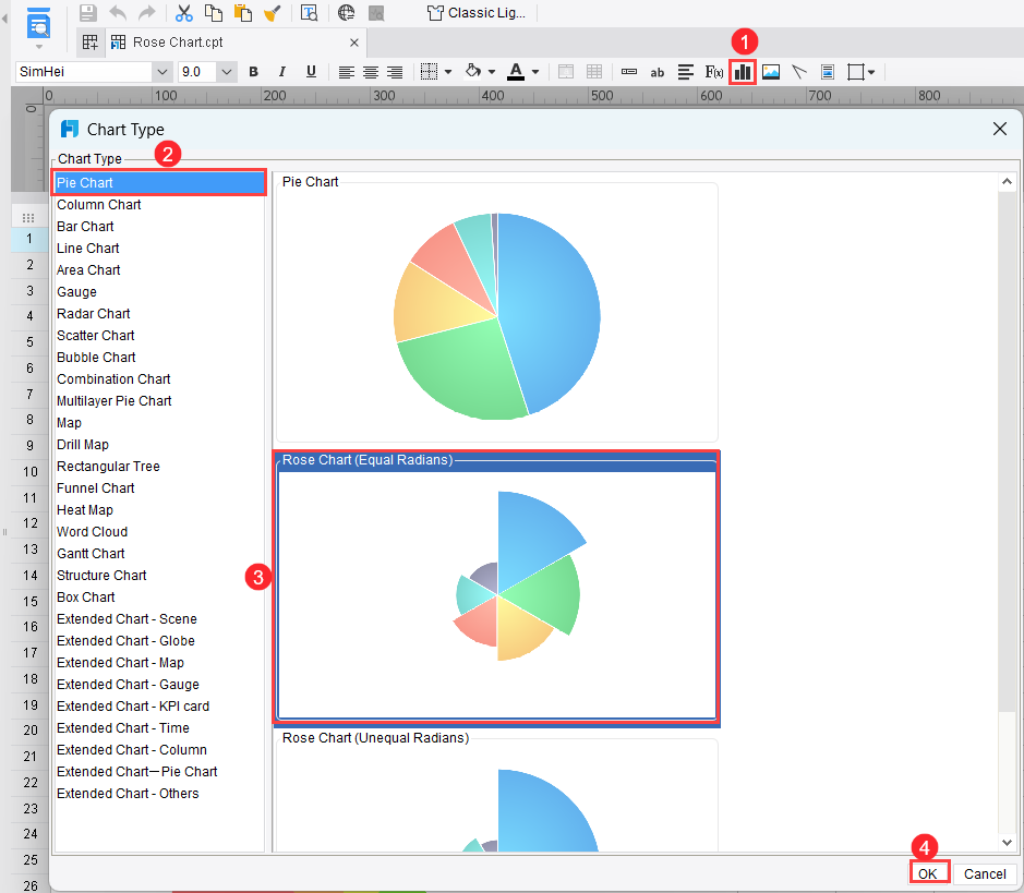 Rose Chart-FineReport Help Document