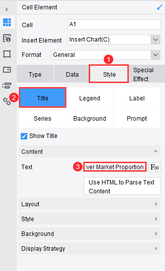 Pie Chart-FineReport Help Document