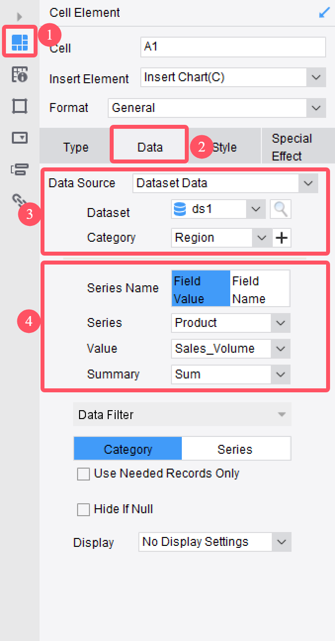 Stacked Percentage Column Chart-FineReport Help Document