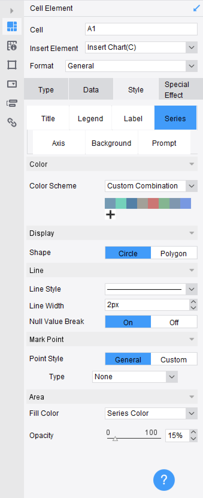 Radar Chart-FineReport Help Document