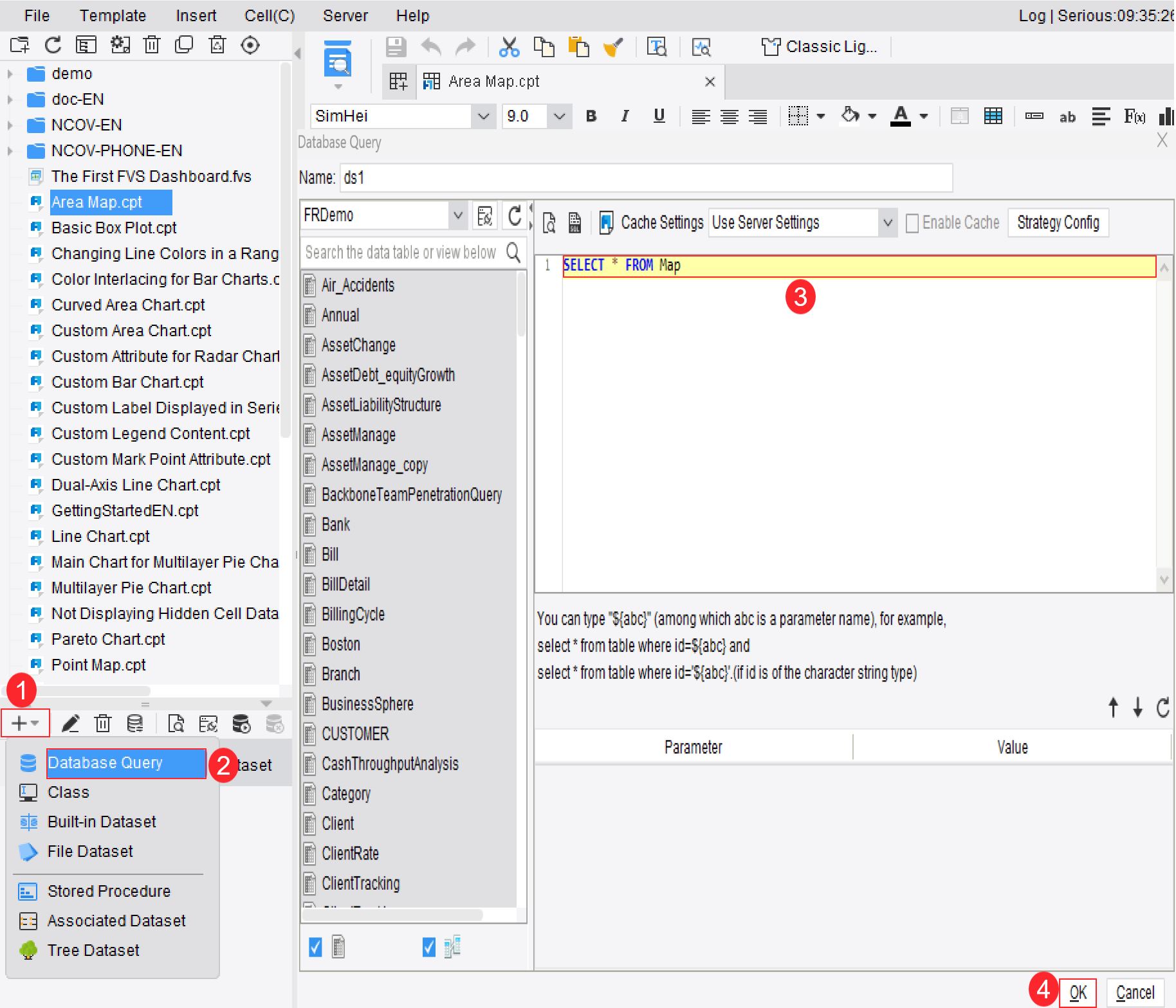 Area Map-FineReport Help Document