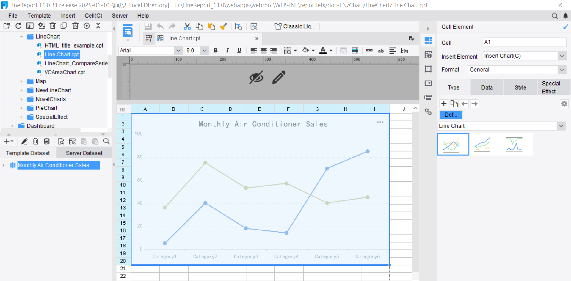 Setting Flash Animations for Charts-FineReport Help Document