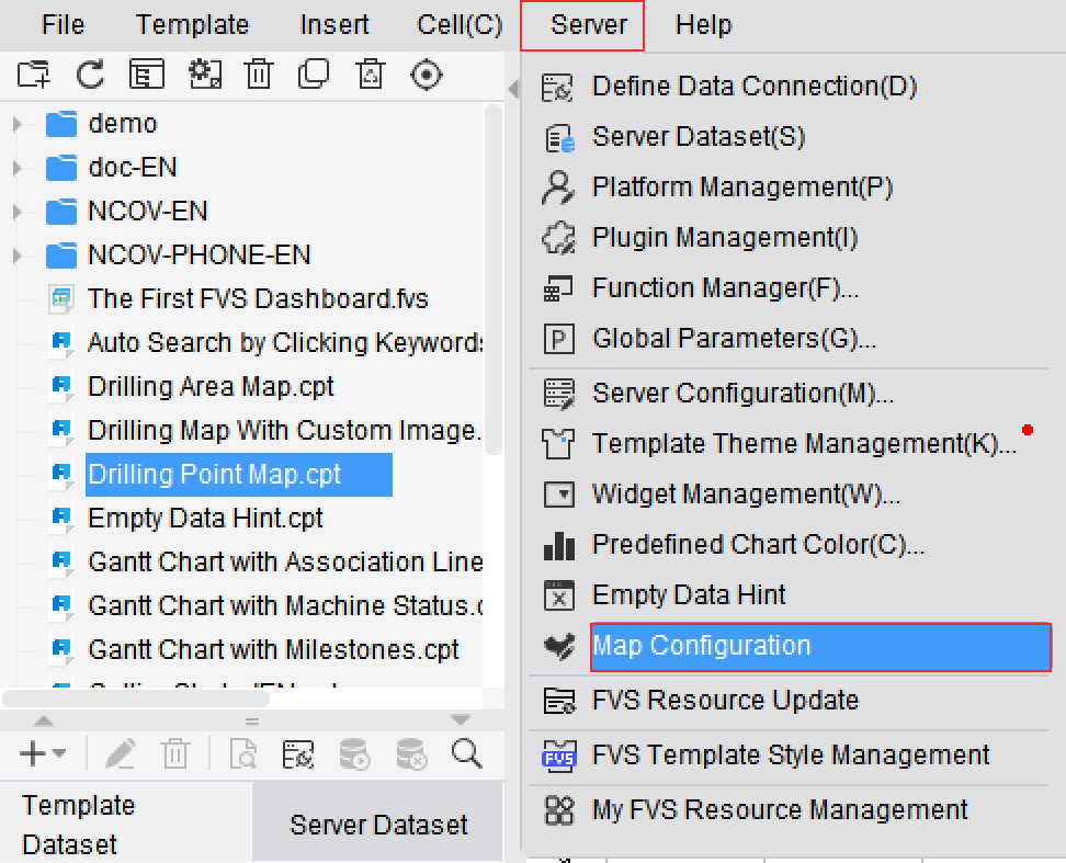 Custom Drill Map-FineReport Help Document