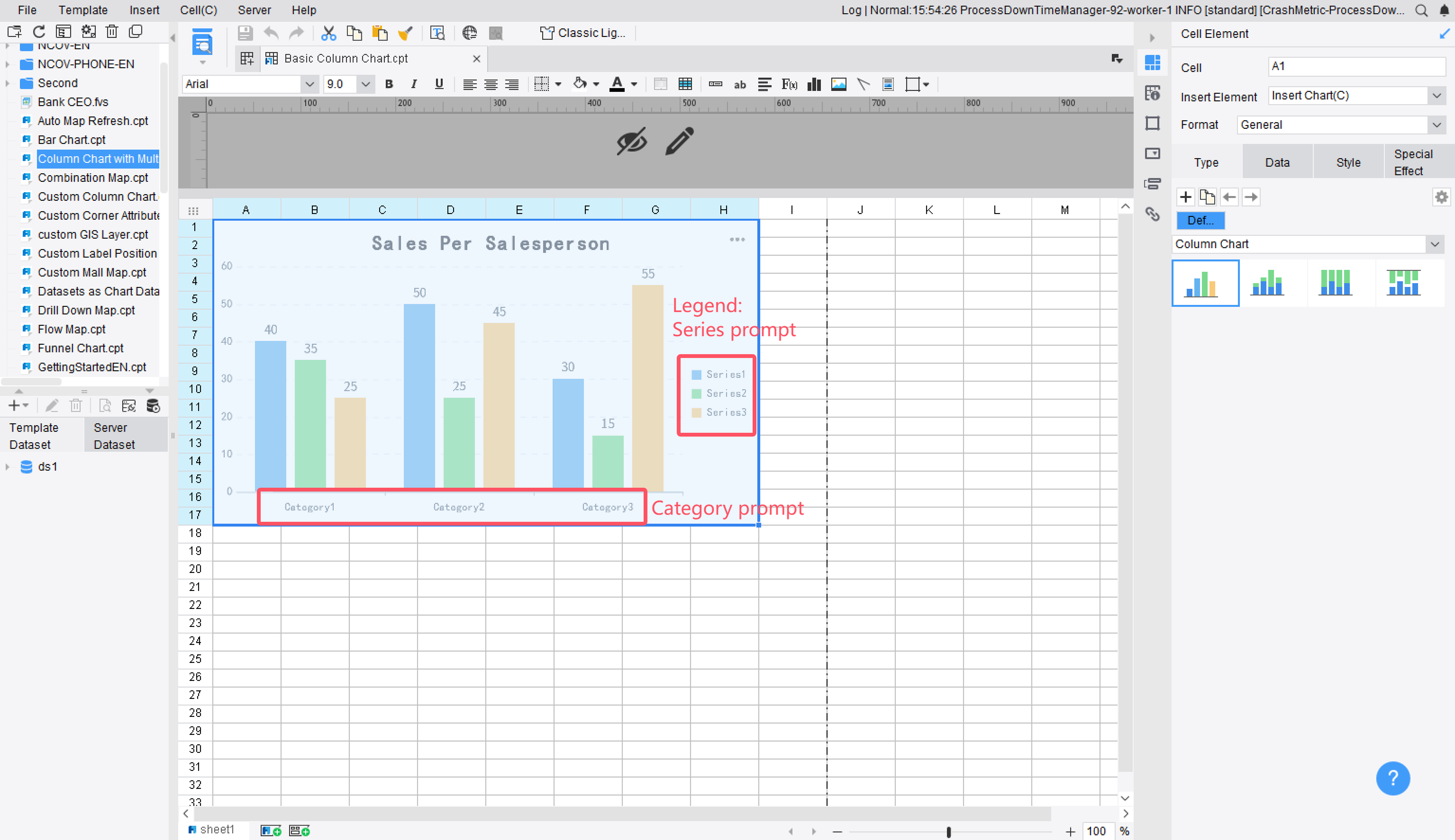 Chart Data-FineReport Help Document