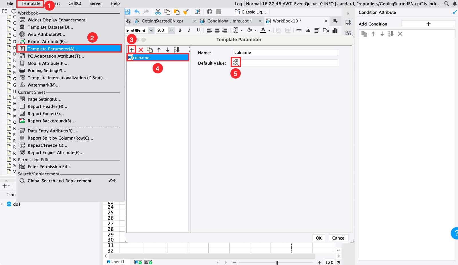 Dynamic Column by Functions-FineReport Help Document
