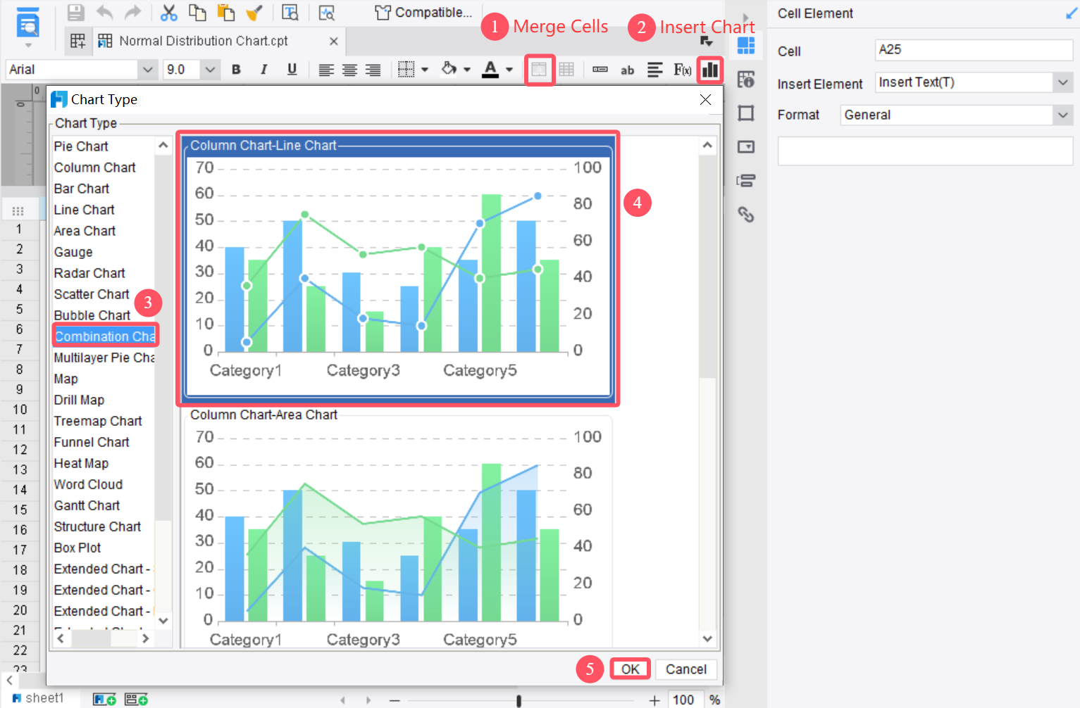 Normal Distribution Chart-FineReport Help Document