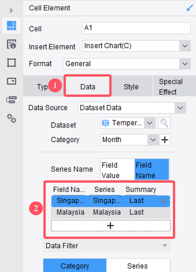 Chart Custom Mark Point Style-FineReport Help Document