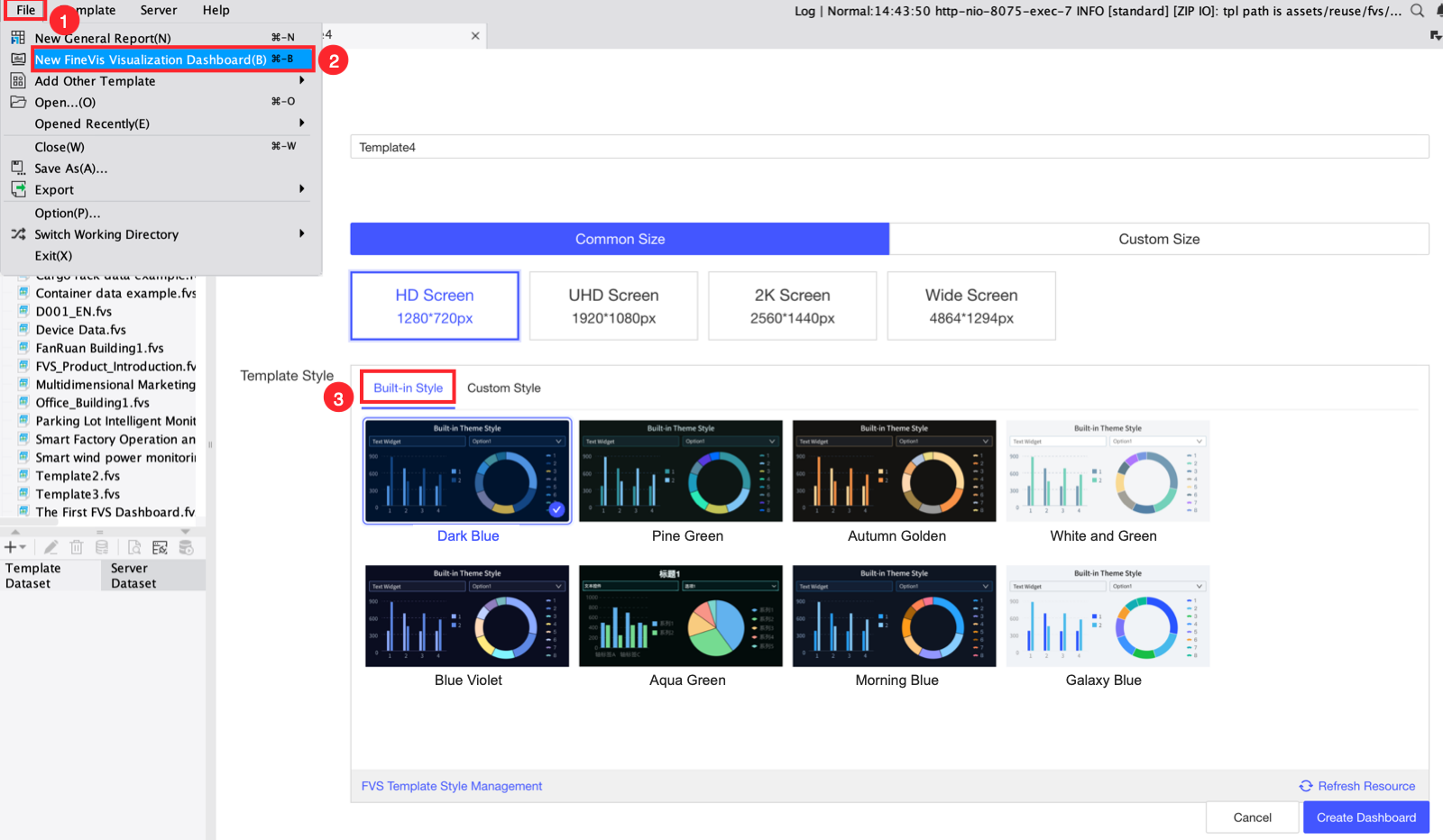 New FVS Template Style-FineReport Help Document