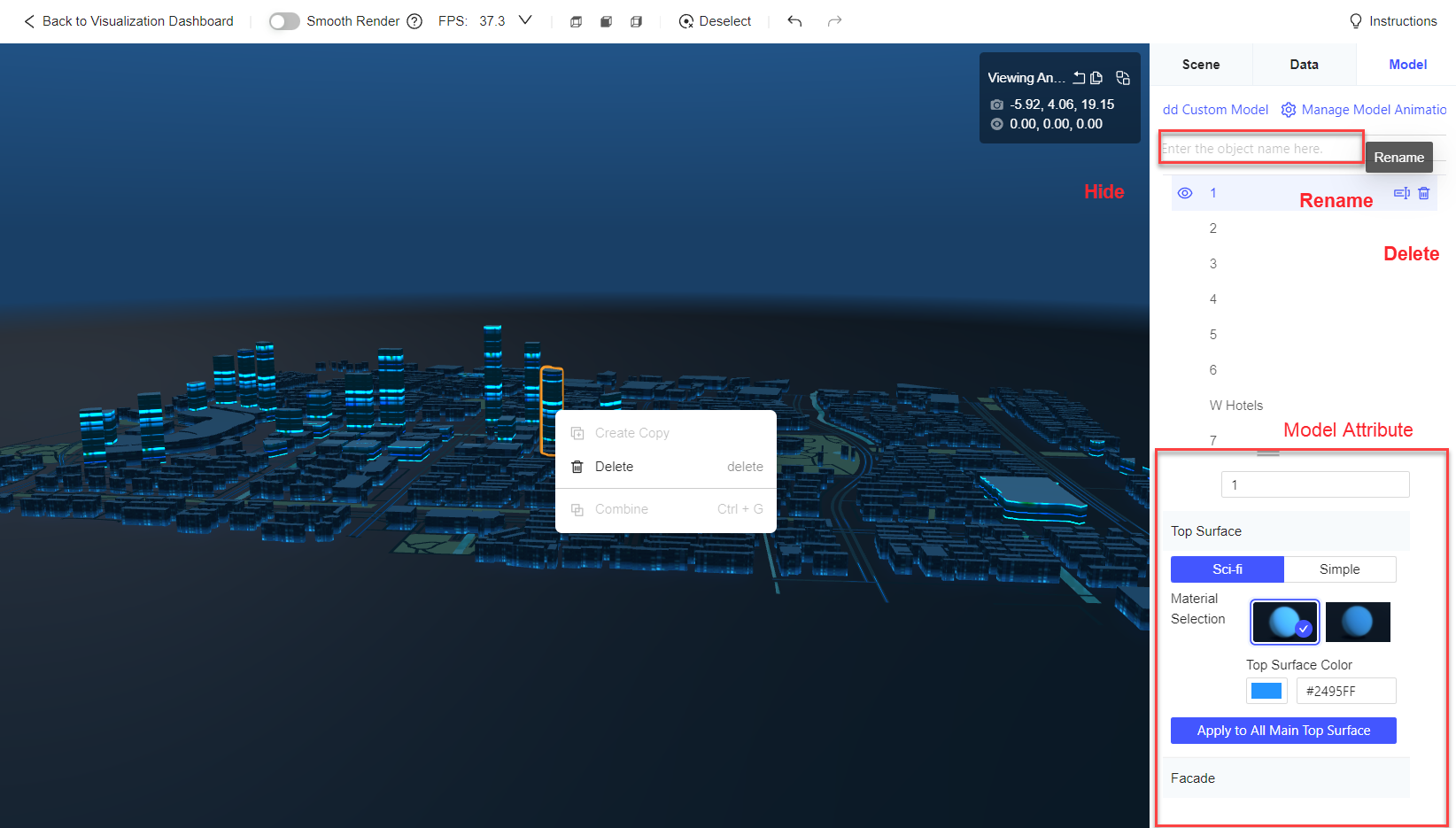 FVS 3D City Scene Component-FineReport Help Document