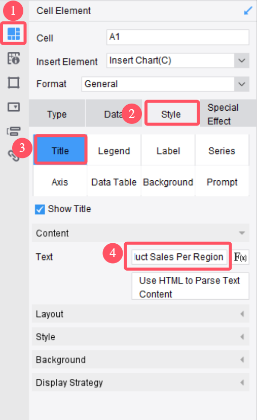 Custom Tooltip Style-FineReport Help Document