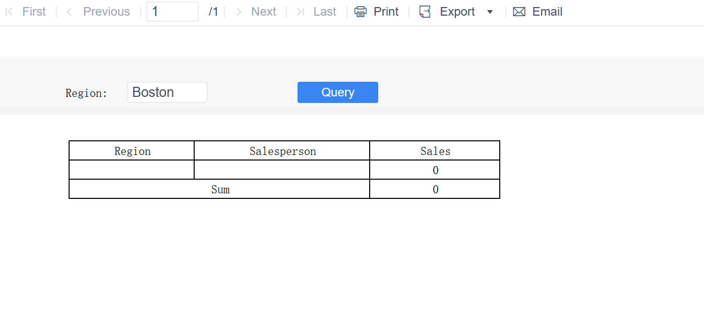 Displaying No Report Content Upon Empty Query Result-FineReport Help ...