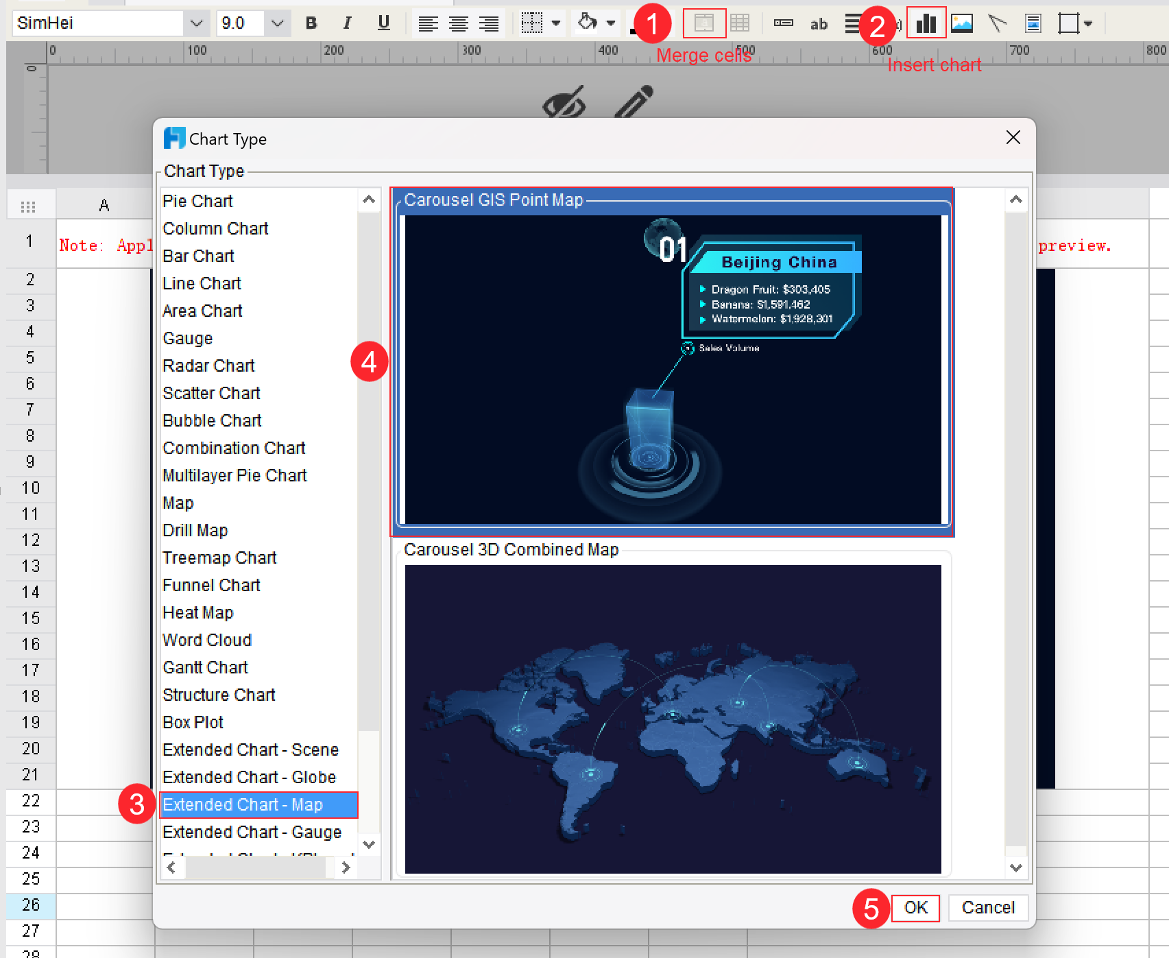 Carousel GIS Point Map-FineReport Help Document
