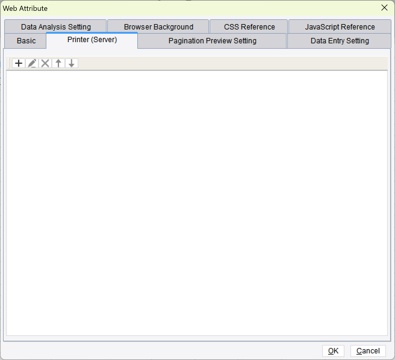 Web Attribute-FineReport Help Document