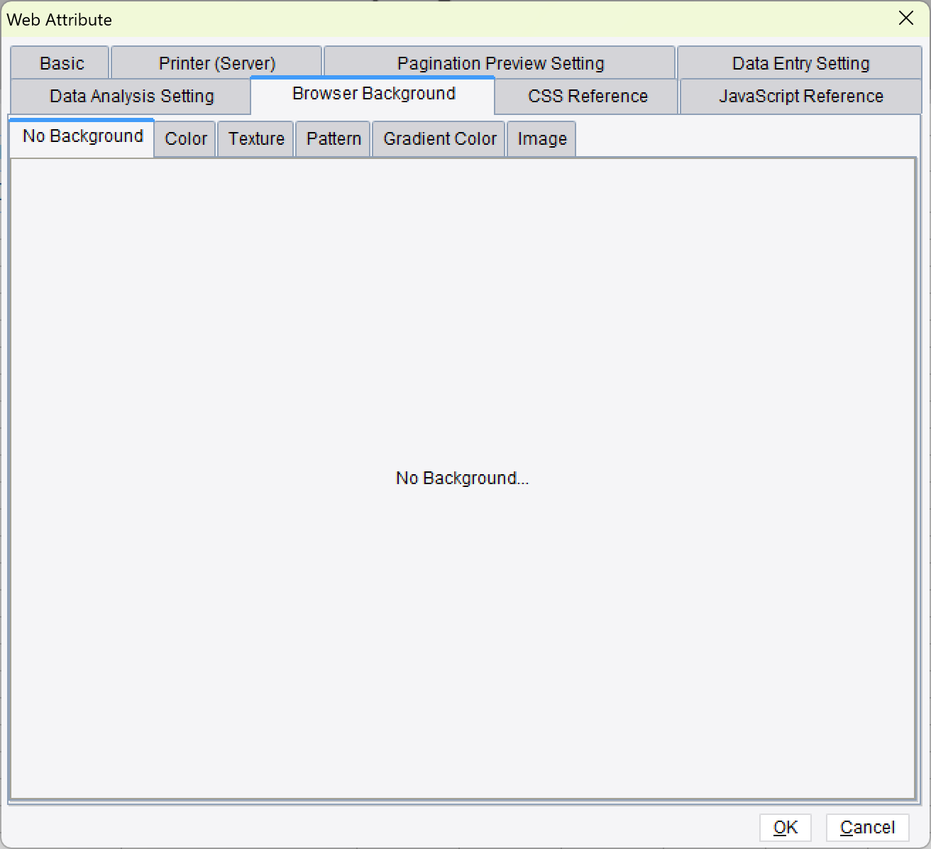 Web Attribute-FineReport Help Document
