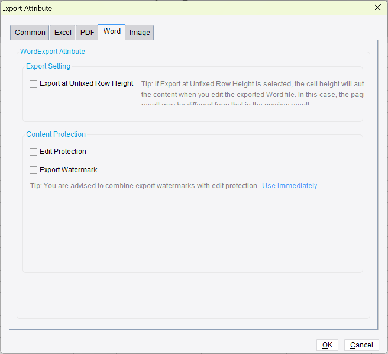 Watermark for Exported Word Files-FineReport Help Document