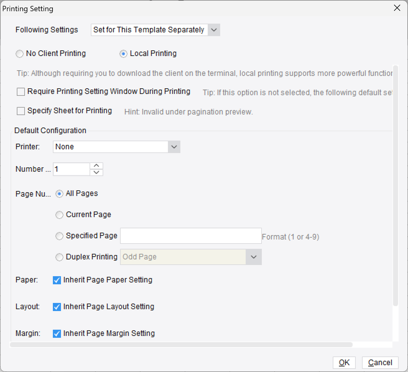 Printing-FineReport Help Document