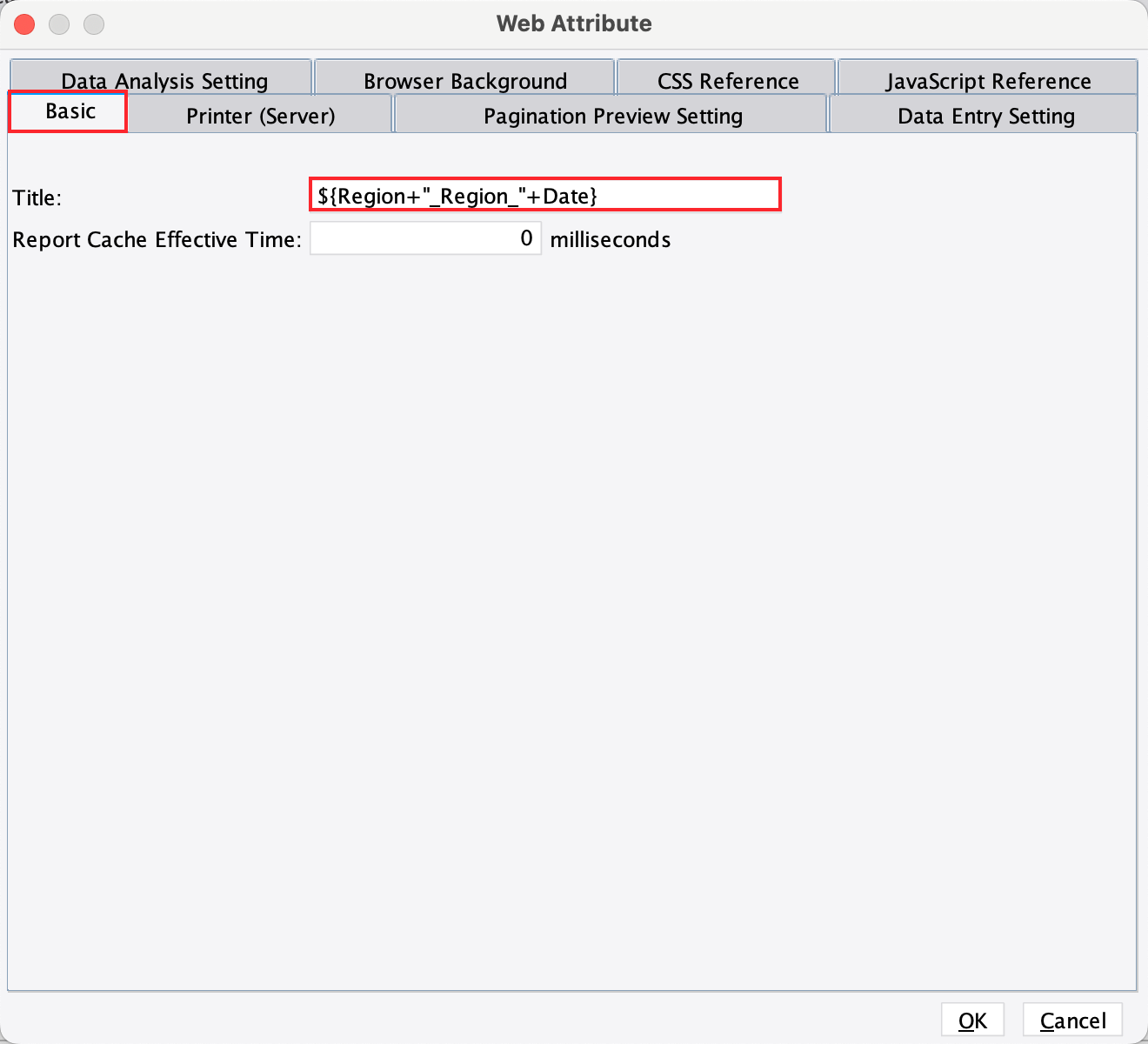 Custom File Name Based on the Selected Value by JS-FineReport Help Document