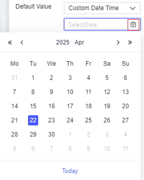 FVS Date Time Widget-FineReport Help Document