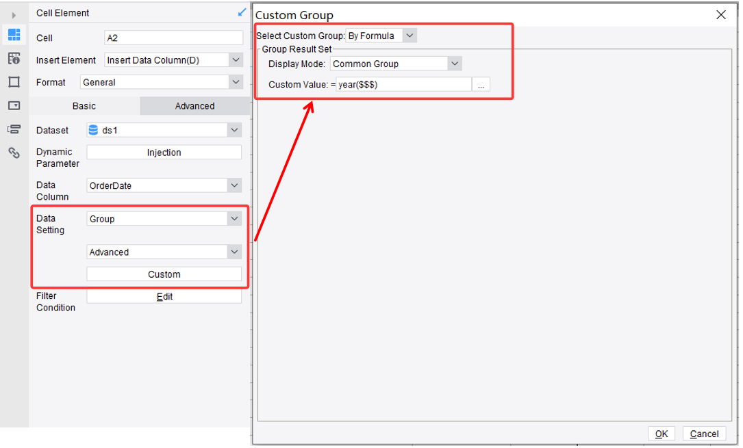 Grouping by Custom Formula-FineReport Help Document
