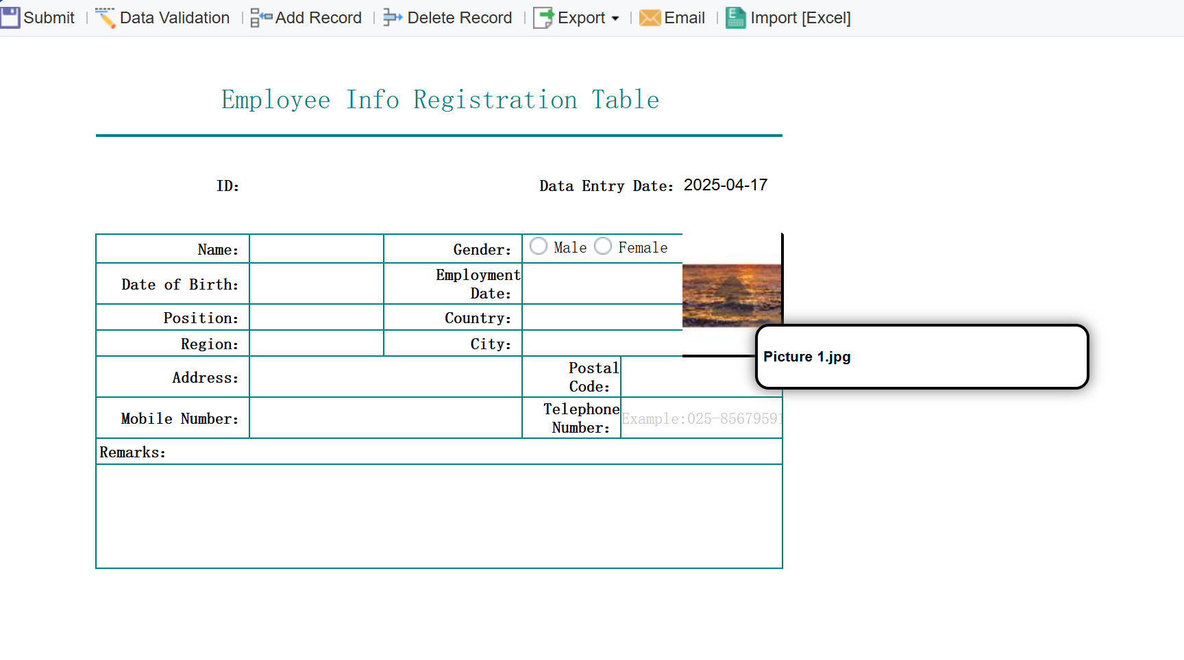 Data Entry Image Uploading-FineReport Help Document