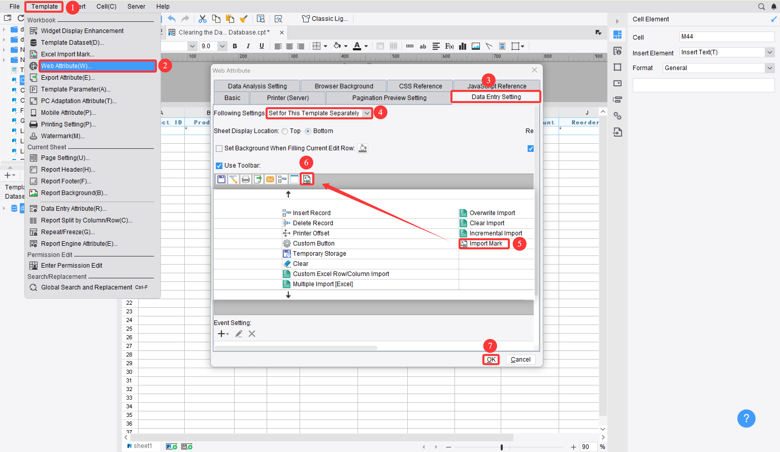 Clearing the Database Table Before Submitting Data to the Database-FineReport Help Document