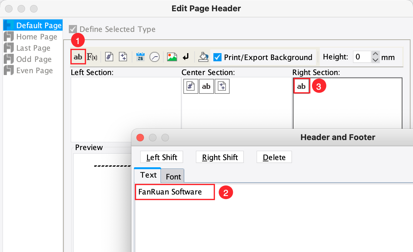 Report Header and Footer-FineReport Help Document