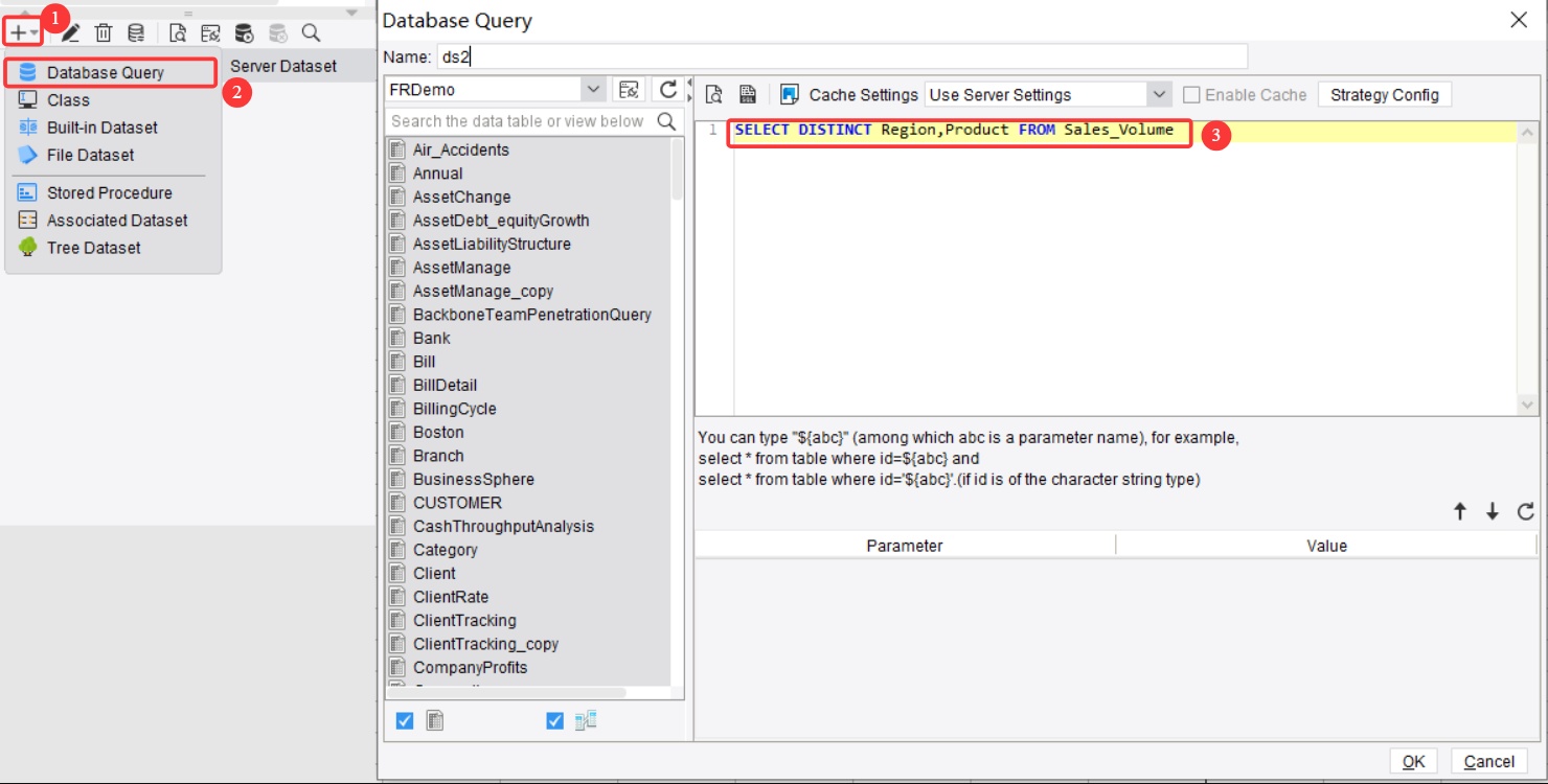 Associated Dataset-FineReport Help Document