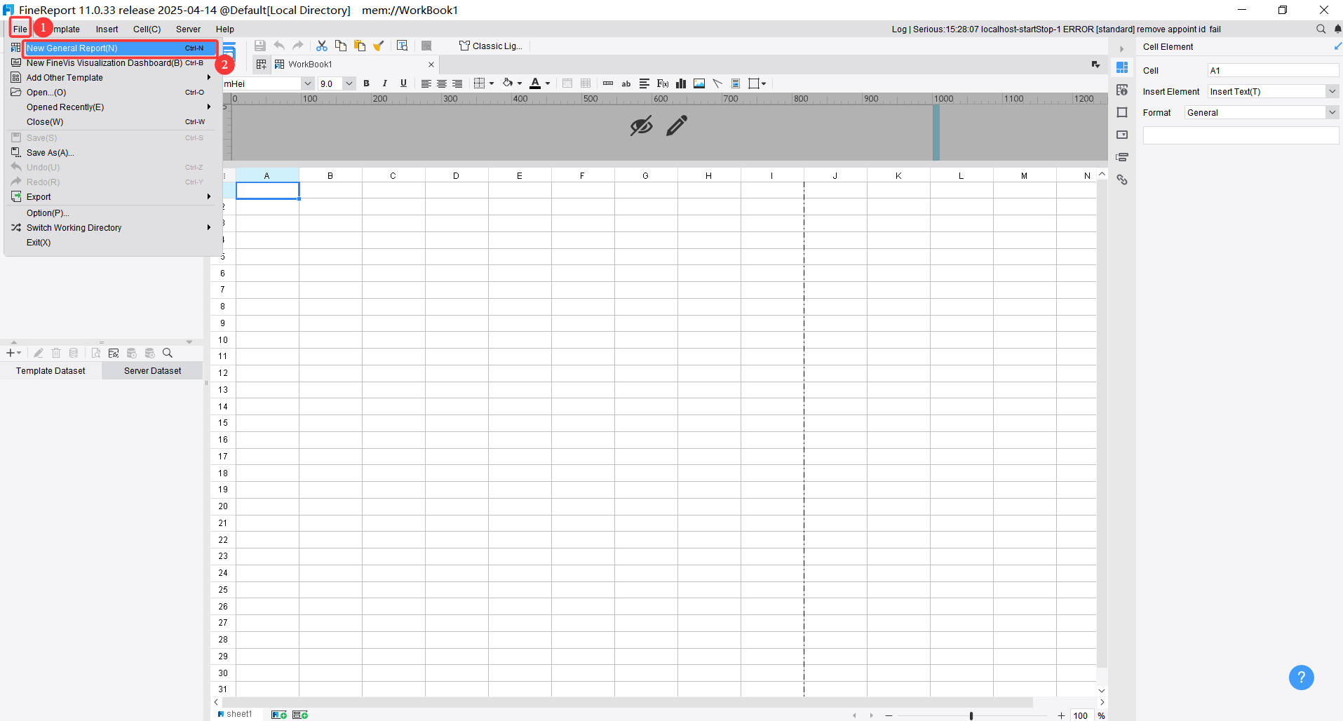 Template Parameter-FineReport Help Document