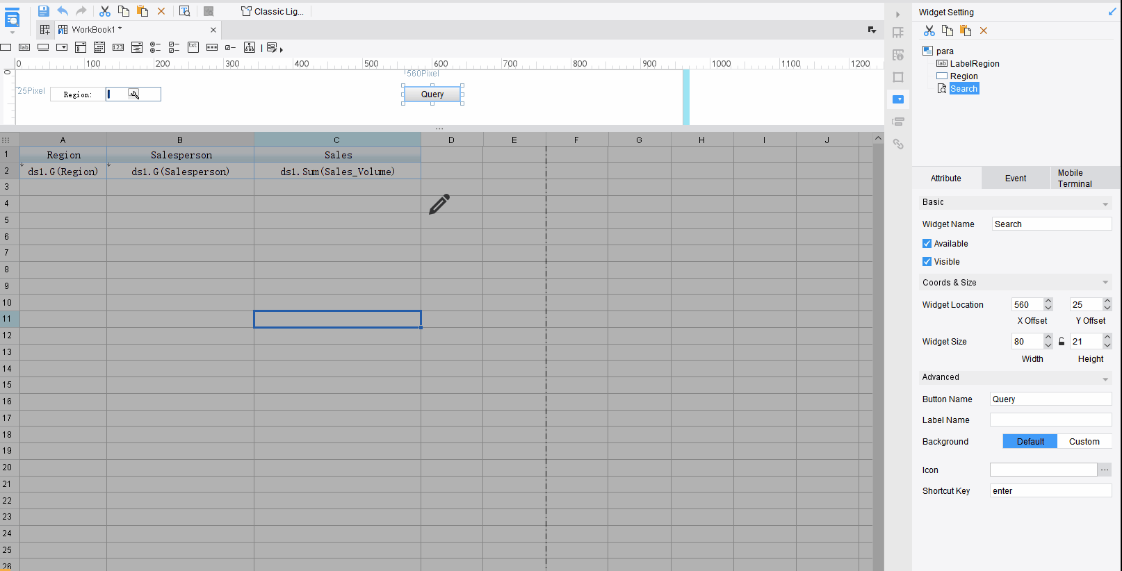 Template Parameter-FineReport Help Document