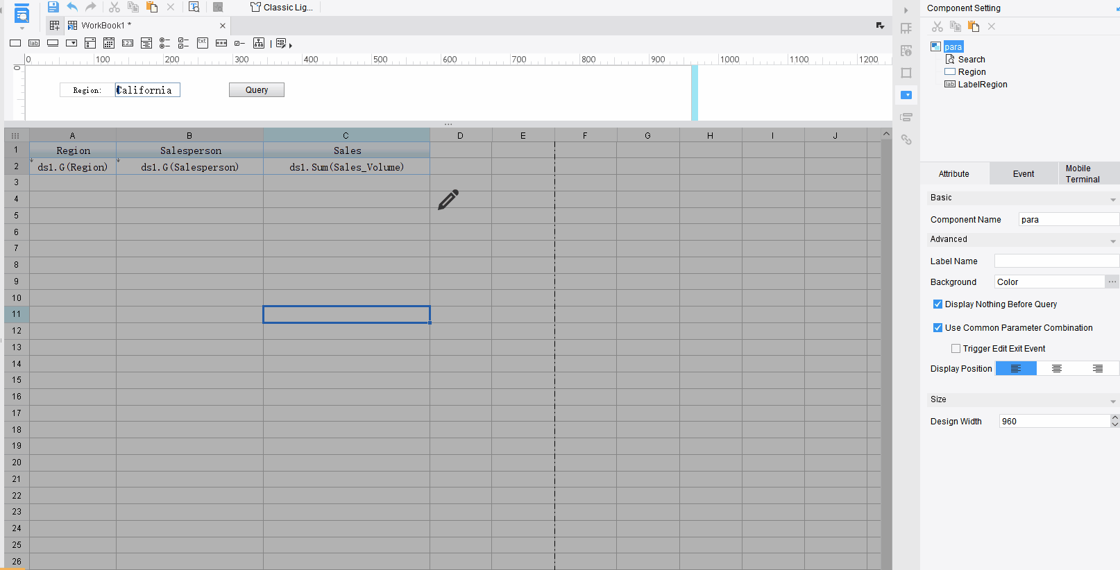 Template Parameter-FineReport Help Document