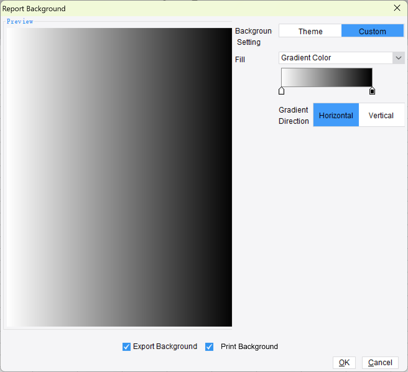 Report Background-FineReport Help Document