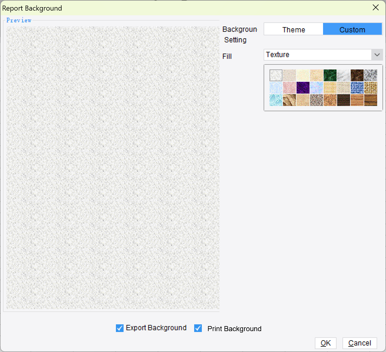 Report Background-FineReport Help Document