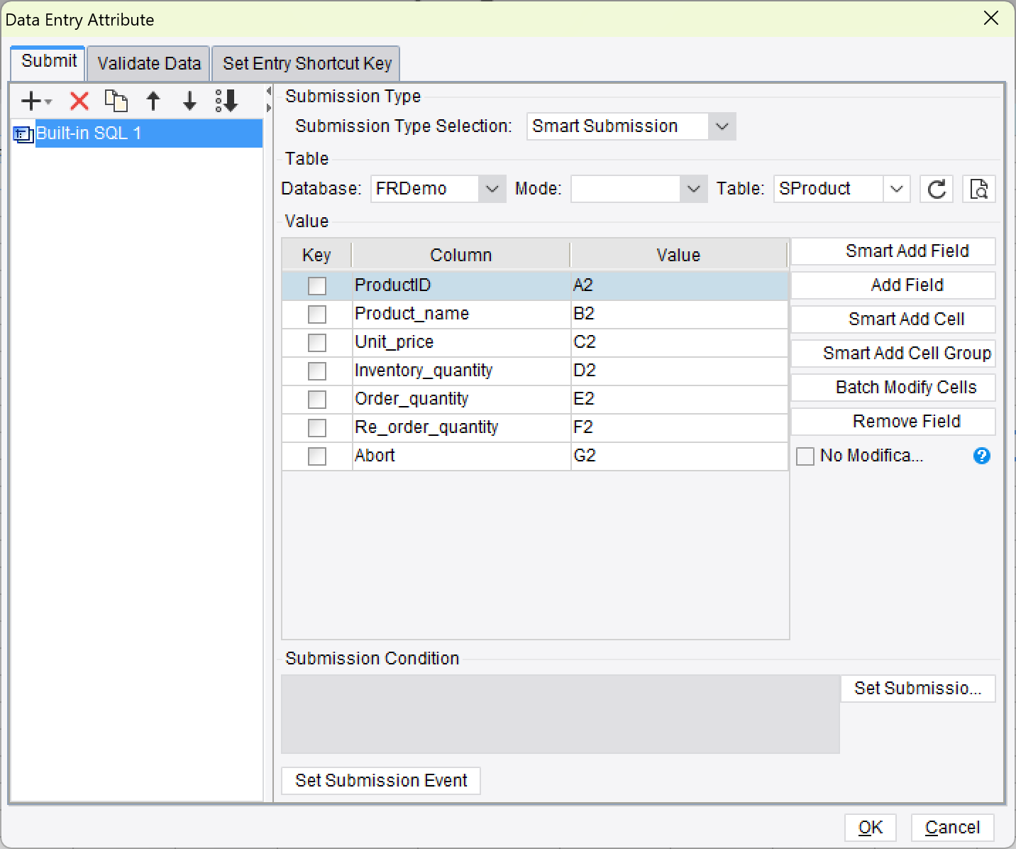 Checking Duplicate Data in the Database by Concatenating Multiple Fields-FineReport Help Document